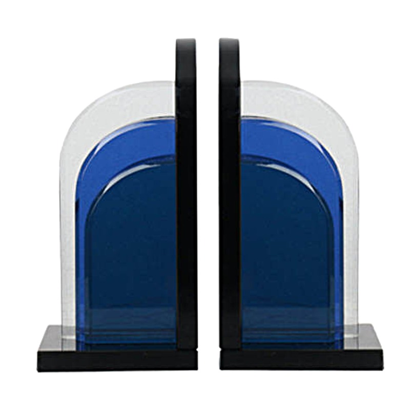 Modern Blue Crystal Bookends - Tikanna Lighting: Premium Indoor ...